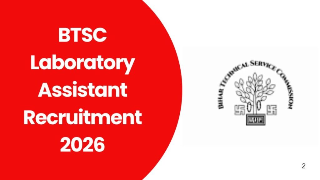 BTSC Laboratory Assistant Recruitment 2026 – Apply Online, 1091 Post ...